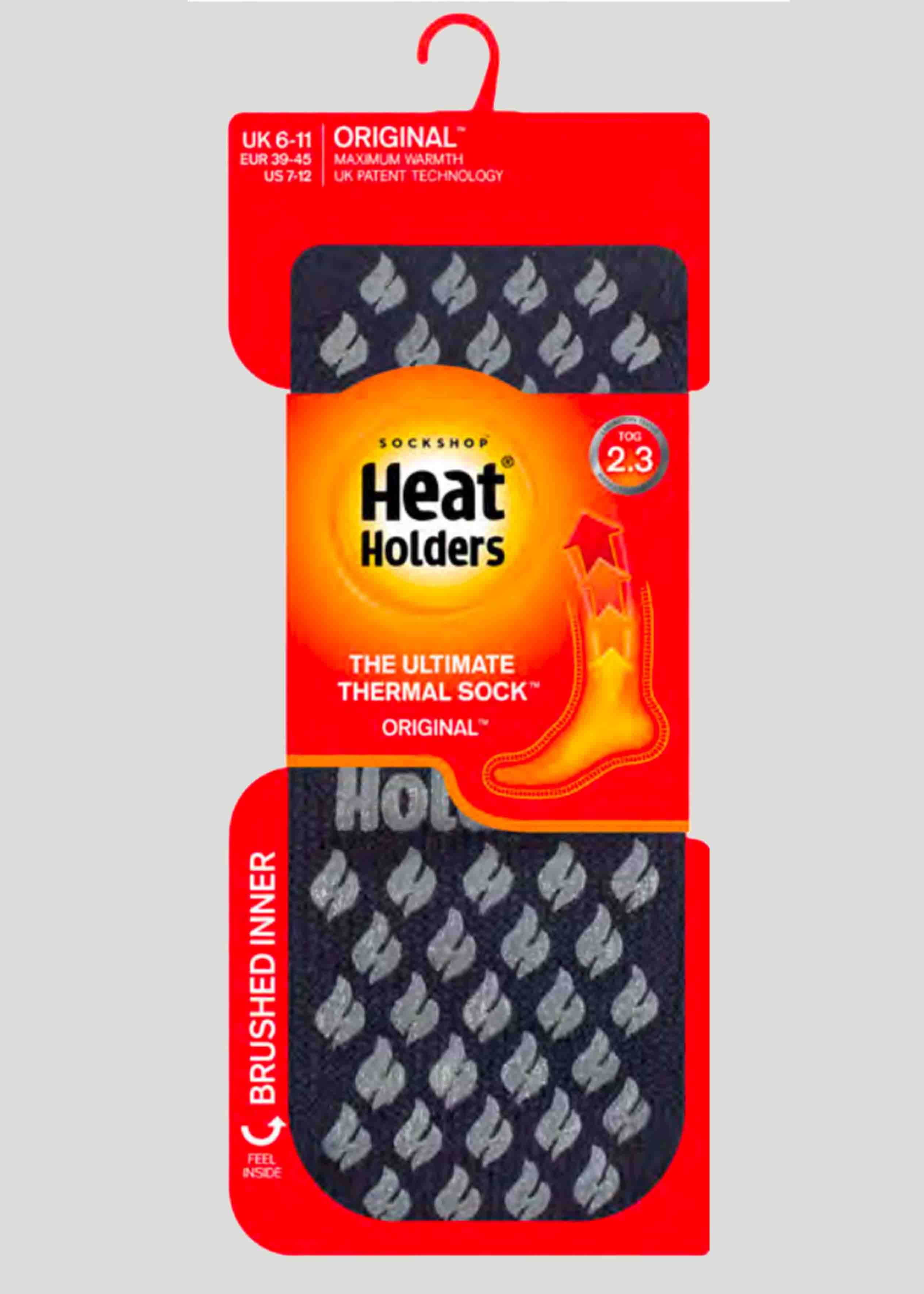 Adam Non-Slip Slipper Socks | Navy | Grip Sole | Mens Socks | The Able ...