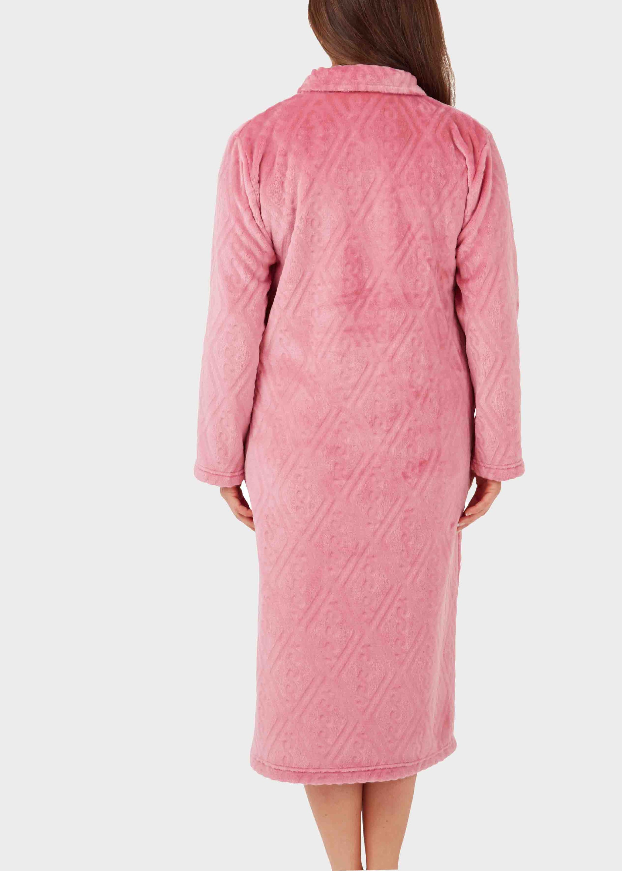coral dressing gown