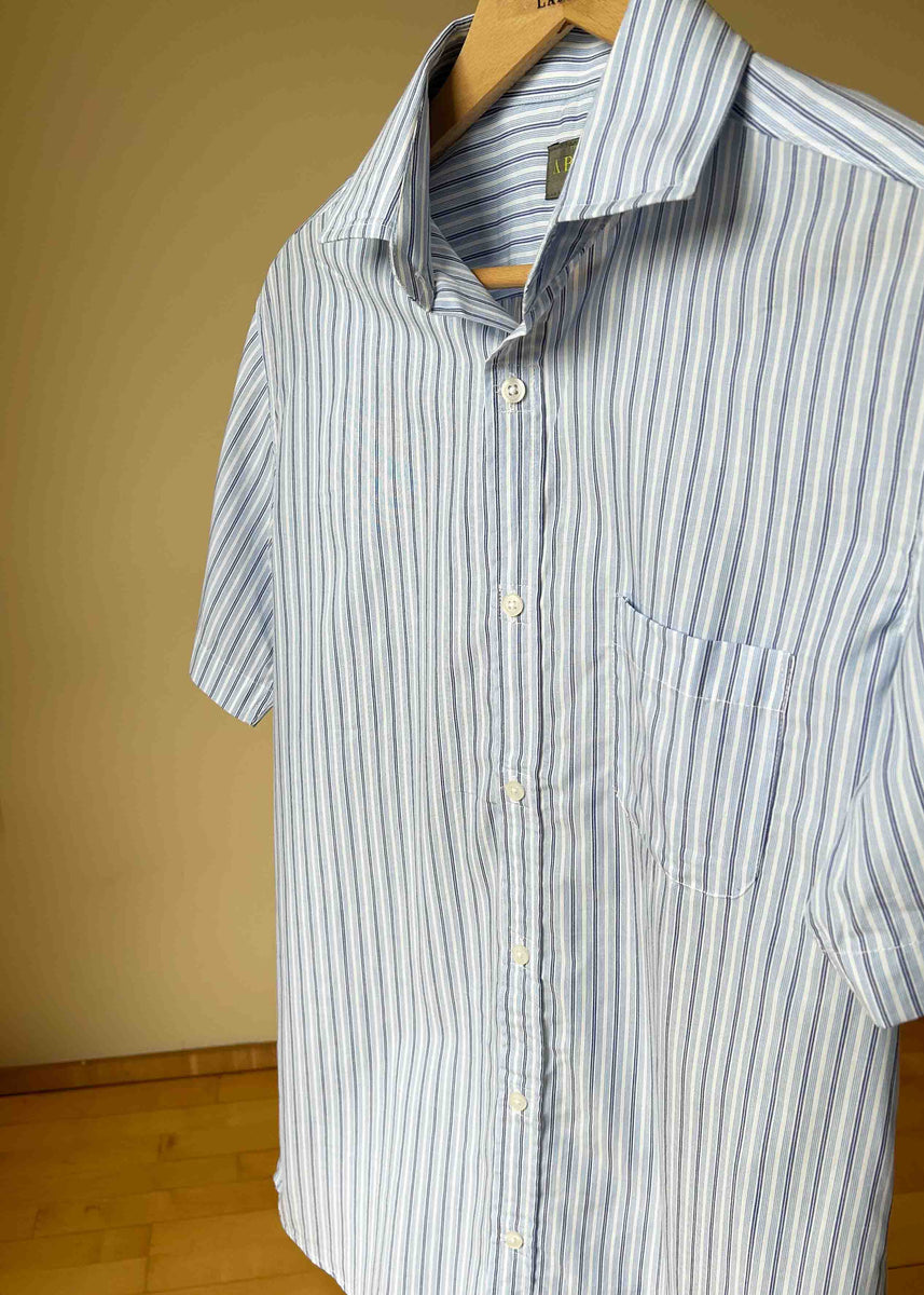 Hal Short Sleeve | Stripe | Casual | VELCRO® Brand Fastening Shirt ...