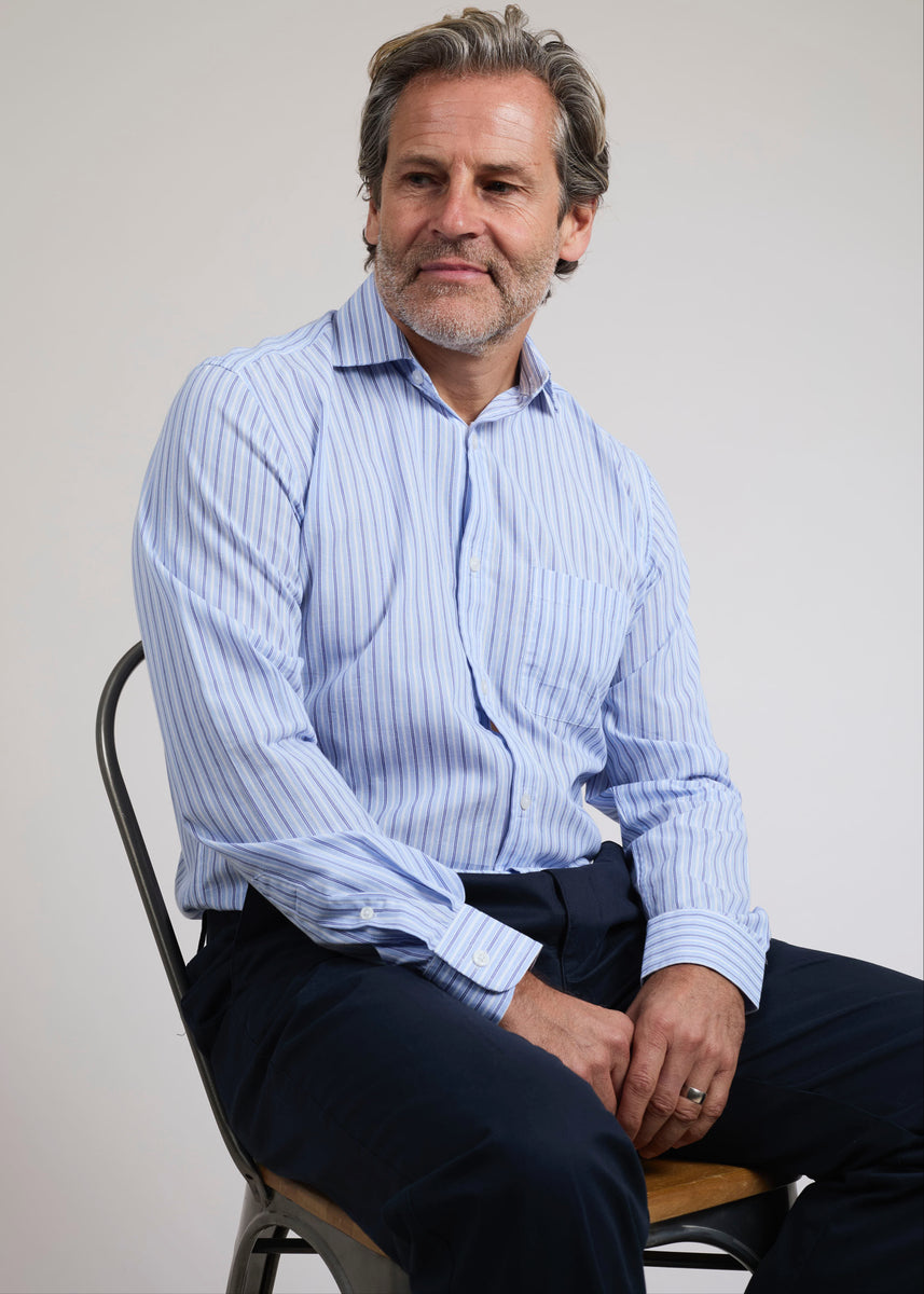 Harlan Long Sleeve | Stripe | Casual | VELCRO® Brand Fastening Shirt ...