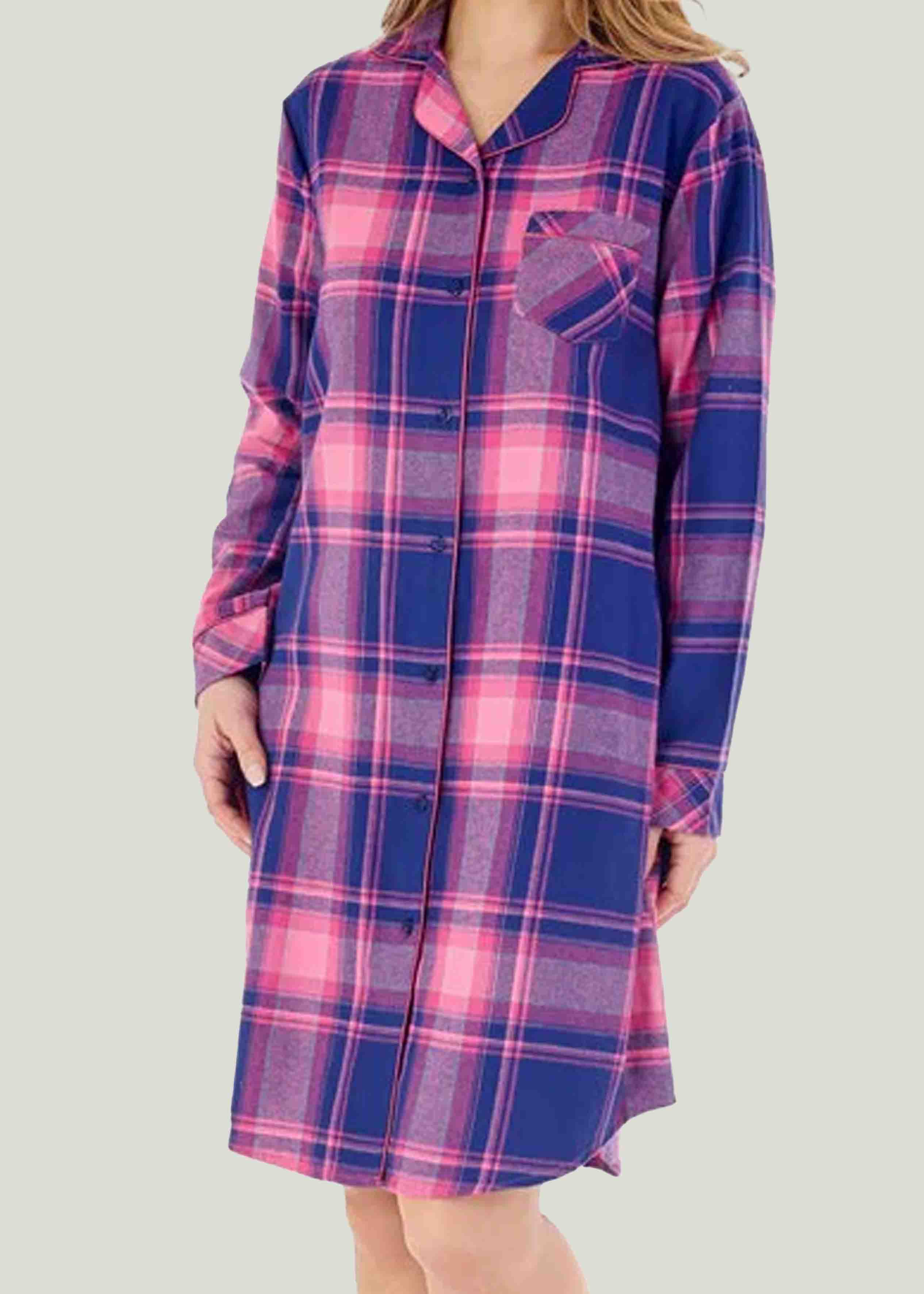 long brushed cotton nightdress