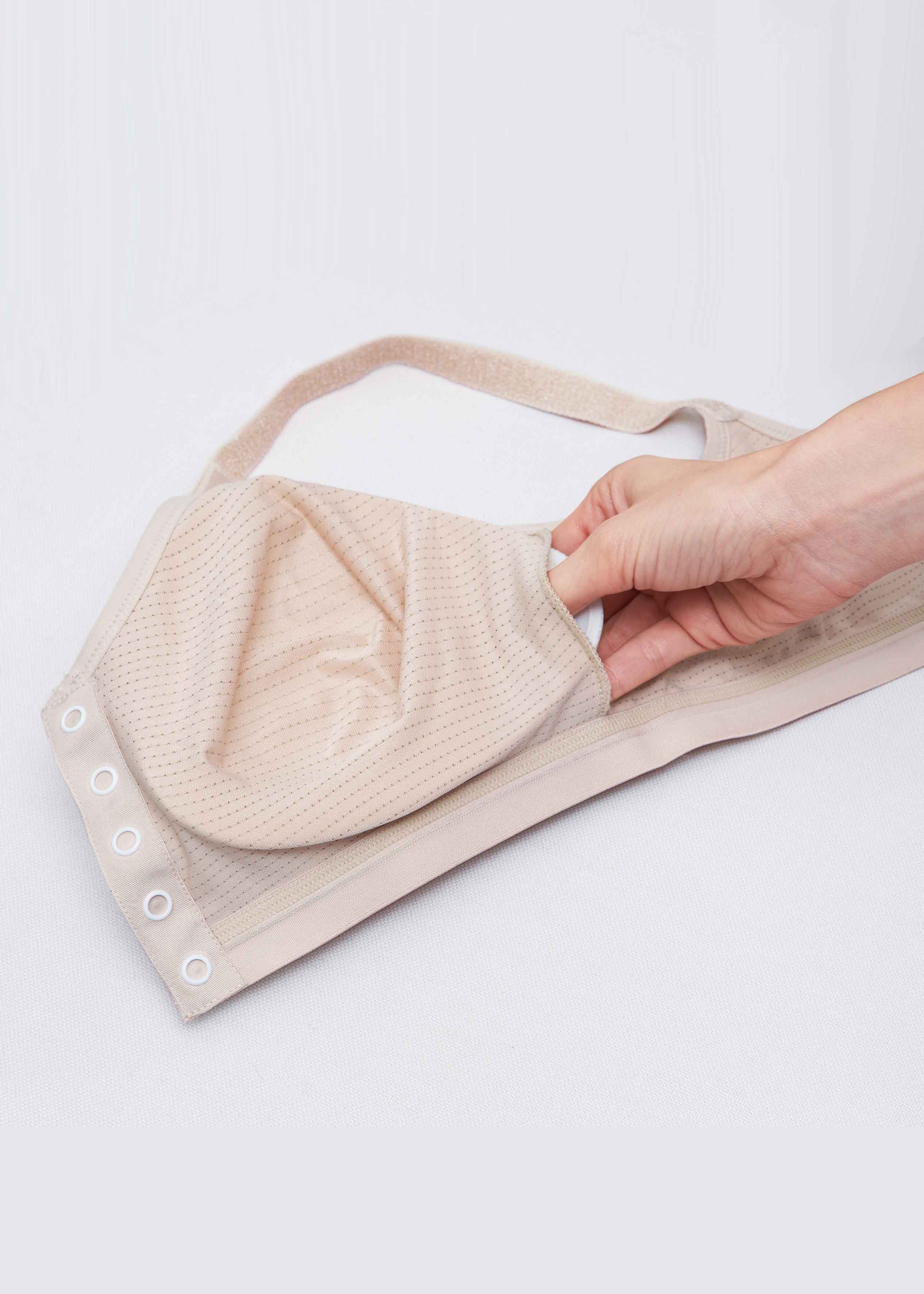 Silver Post Surgery Bra 2008 | Beige | VELCRO® Brand Fastening Front ...
